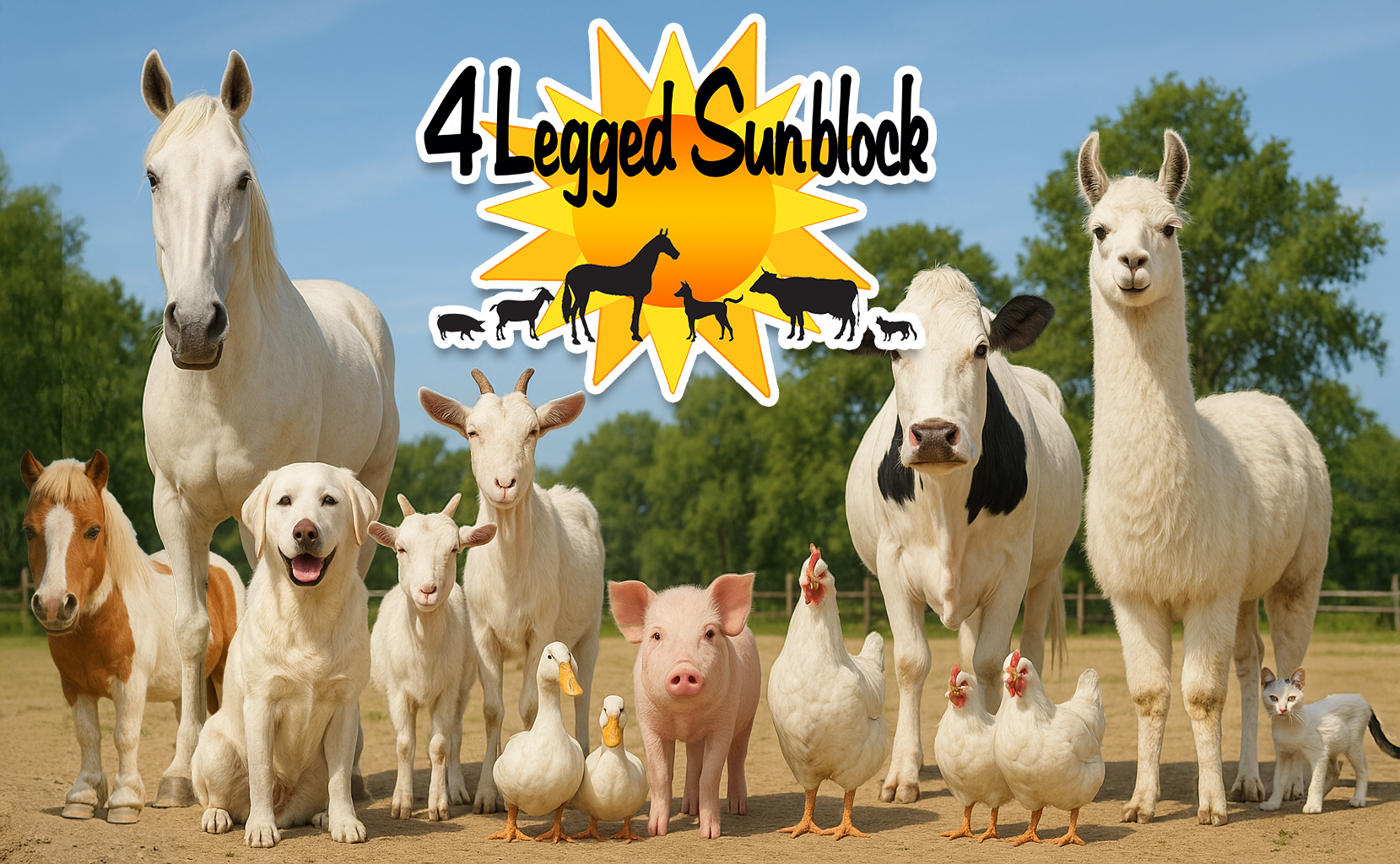 Home - 4 Legged Sunblock | Natural Sun Protection for Animals